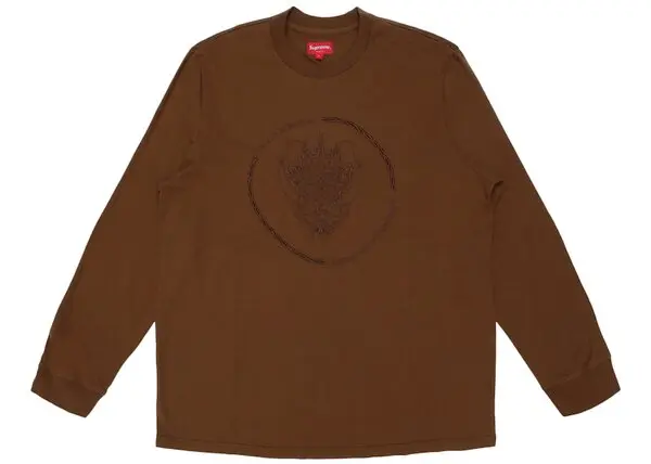 Supreme Crest Long Sleeve Top - Brown