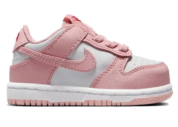 Nike Dunk Low Sneakers - White/pomegranate/pink Glaze