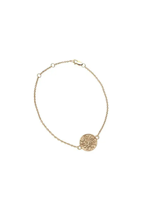 JANE WIN Hope Jw Baby Coin Bracelet In 10k