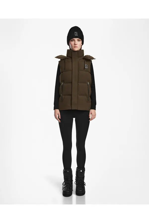 Rudsak Fitted Puffer Vest - Green