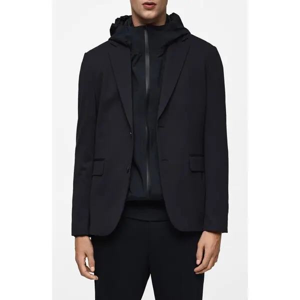 Mango Slim Fit Wrinkle Resistant Stretch Blazer