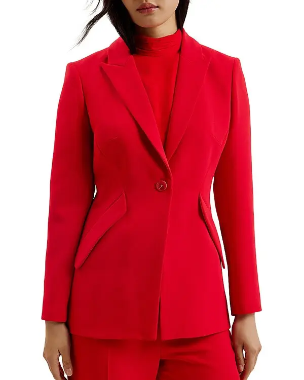 Ted Baker London Manattl Single Breasted Blazer - Red
