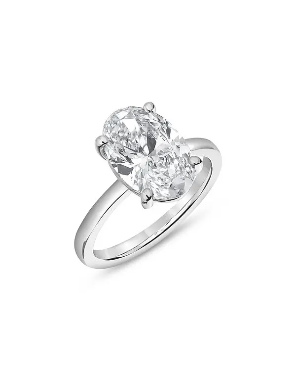 Bloomingdale'S Certified Lab Grown Oval Diamond Engagement Ring, 6.0 Tcw - White