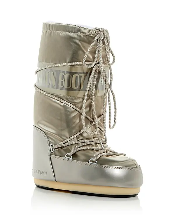 Moon Boot Icon Glance Cold Weather Boots - Platinum