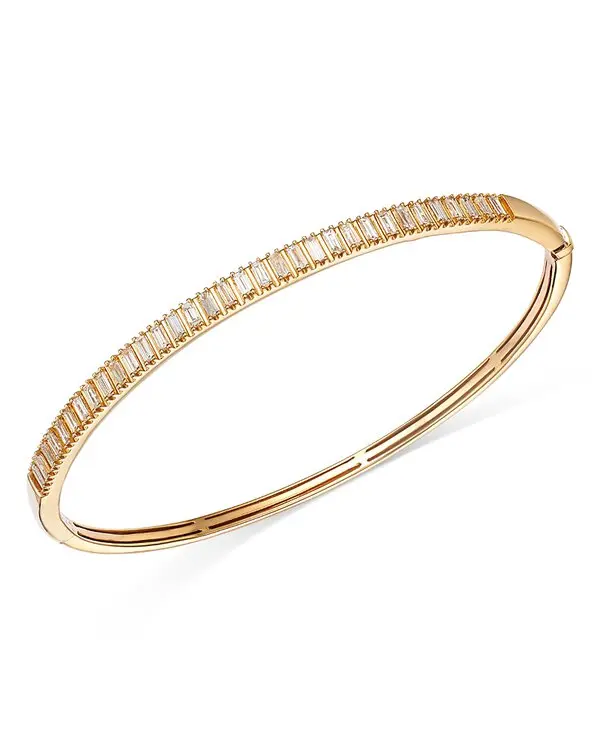 Bloomingdale'S Diamond Baguette Bangle Bracelet