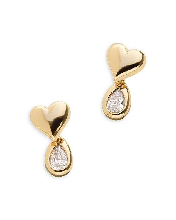 Baublebar Athena Cubic Zirconia Heart Drop Earrings