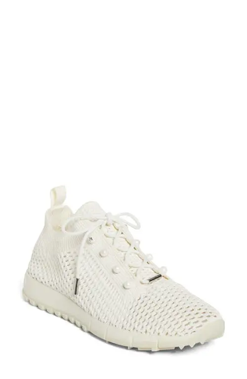 JIMMY CHOO Veles Pearl Knit Sneakers