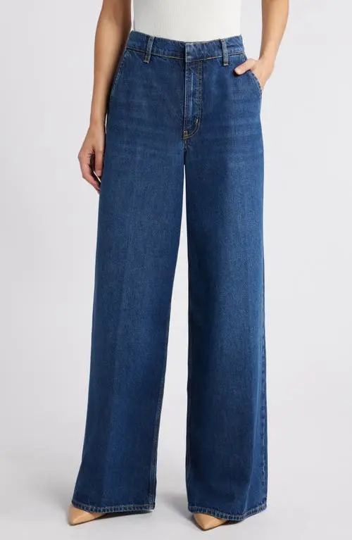 FRAME The High Waist Wide Leg Trouser Jeans - Blindspot