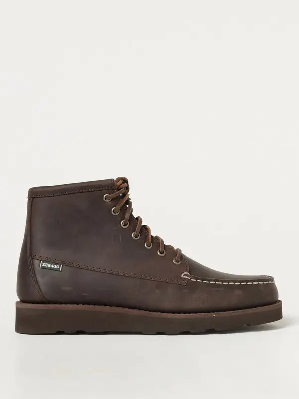SEBAGO Leather Lace-up Boots - Brown