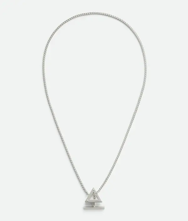 Bottega Veneta Rivet Necklace - Silver