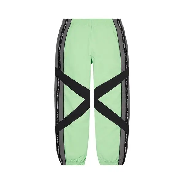 Supreme Cross Paneled Track Pant 'mint - Green
