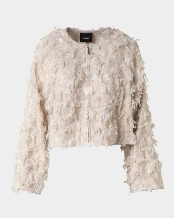 Akris Alida Short 3d Jacquard Jacket