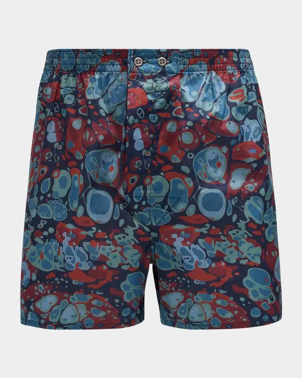 Derek Rose Ledbury Abstract-print Boxer Shorts