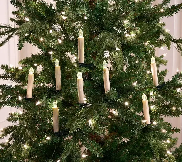 SANDRA LEE Set Of 10 Clip-on Ivory Candles