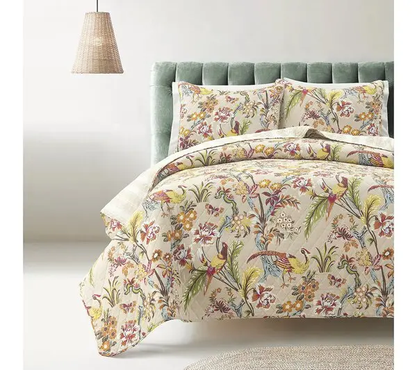 LUSH DECOR Dolores Quilt 3pc Set Full/queen