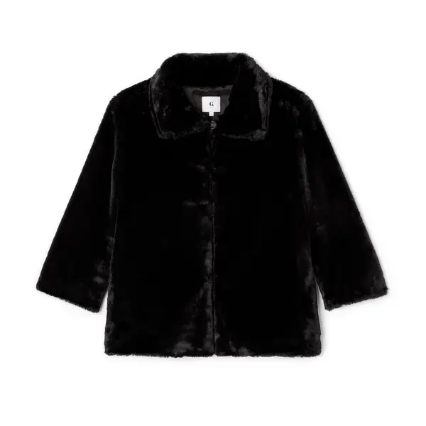 G. LABEL BY GOOP G. Label Faux-fur High-collar Jacket - Black