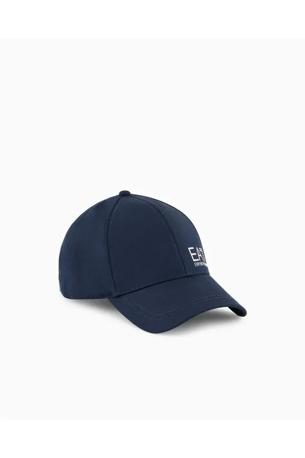 Emporio Armani Train Core Cotton Baseball Cap - Navy