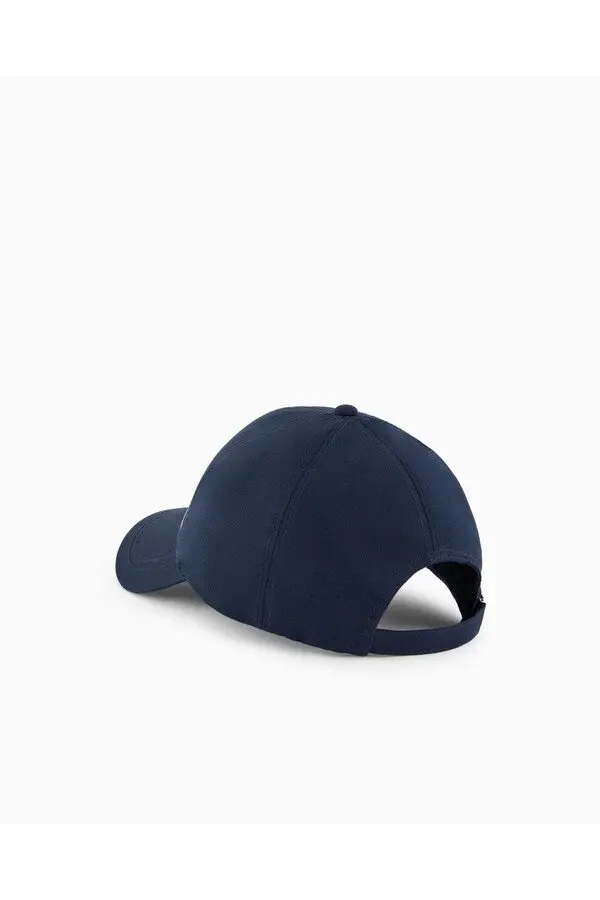 Emporio Armani Train Core Cotton Baseball Cap - Navy