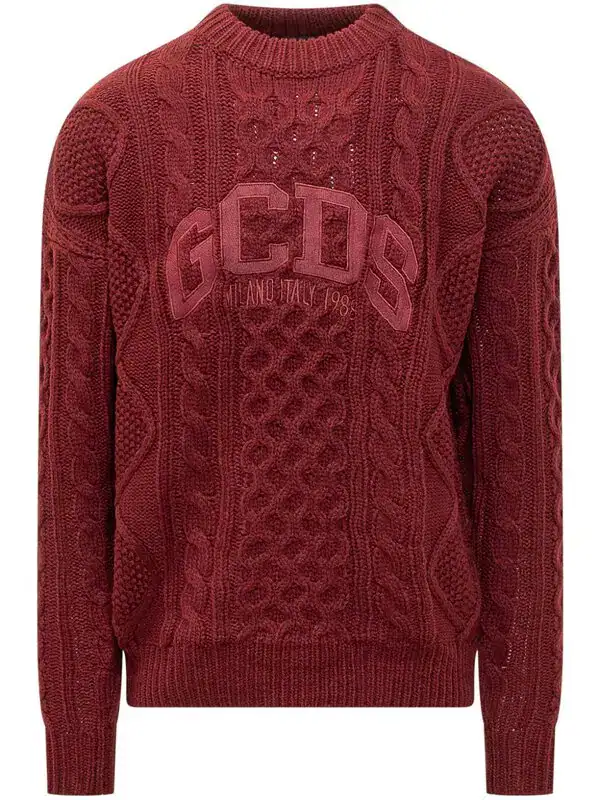 Gcds Logo Jumper In Red 30% Off Editorialist