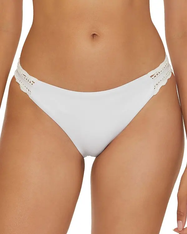 Becca By Rebecca Virtue Colette American Fit Bikini Bottom - White