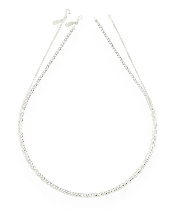 DEUX LIONS JEWELRY Stack Cuban Chain Necklace