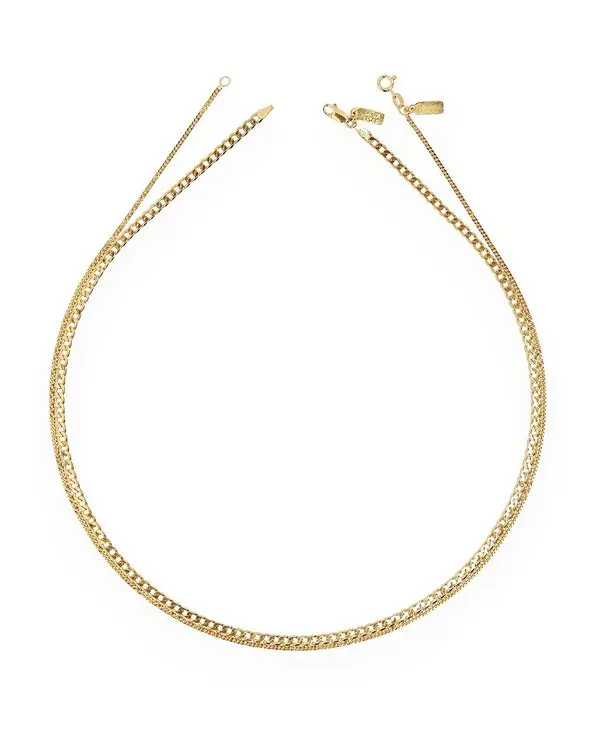 DEUX LIONS JEWELRY Wild Stack Cuban Chains - K Gold Plated