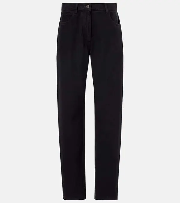 THE ROW Bercy Straight Jeans - Black