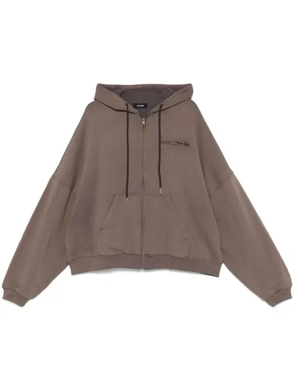 WILLY CHAVARRIA Zip-up Hoodie - Brown