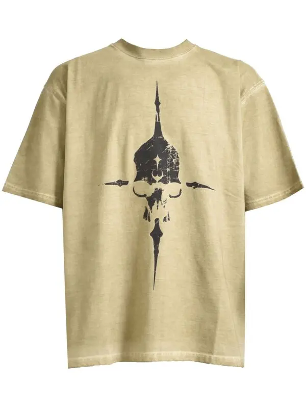 THUG CLUB Peace T-shirt - Yellow