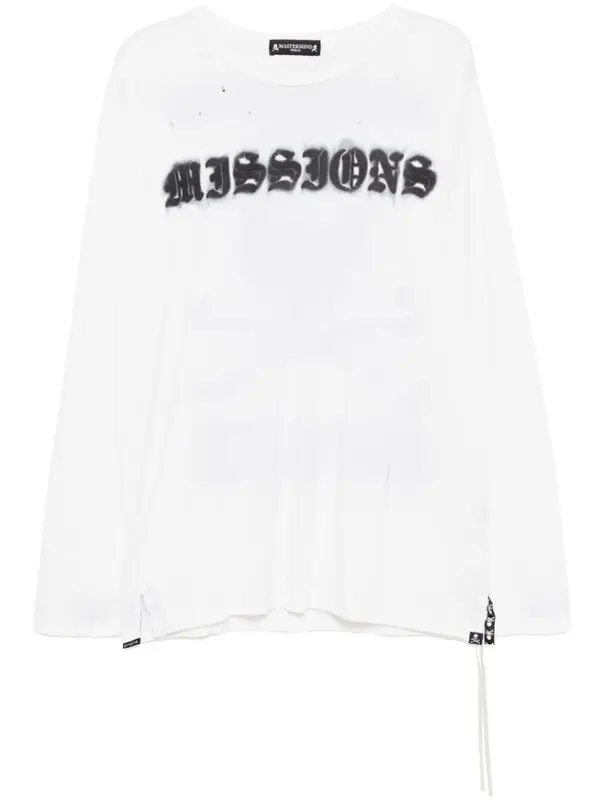 MASTERMIND WORLD Logo Print Long-sleeves T-shirt