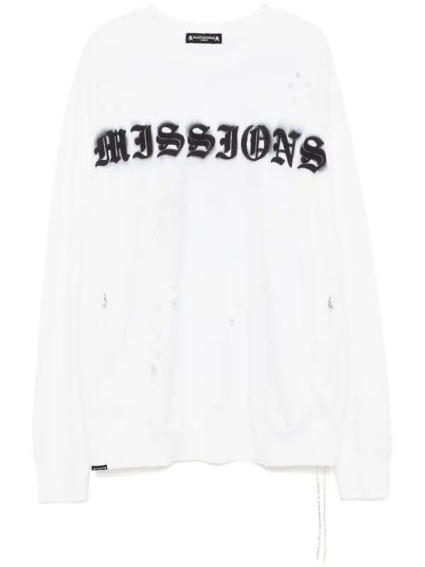 MASTERMIND WORLD Slogan Print Sweater