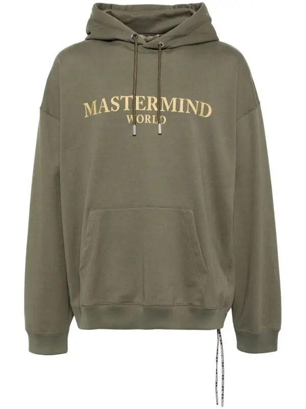 MASTERMIND WORLD Logo Print Cotton Hoodie
