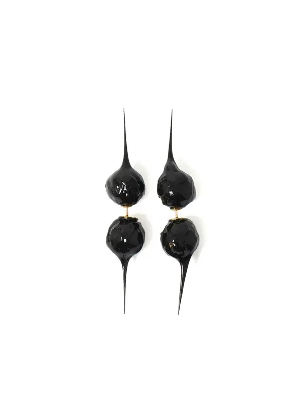 Sunnei Mini Spike Earrings - Gold