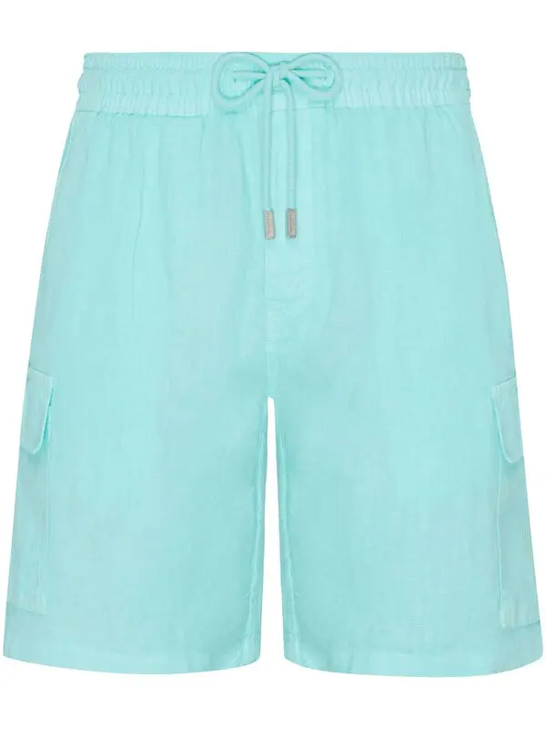Vilebrequin Linen Bermuda Shorts - Blue
