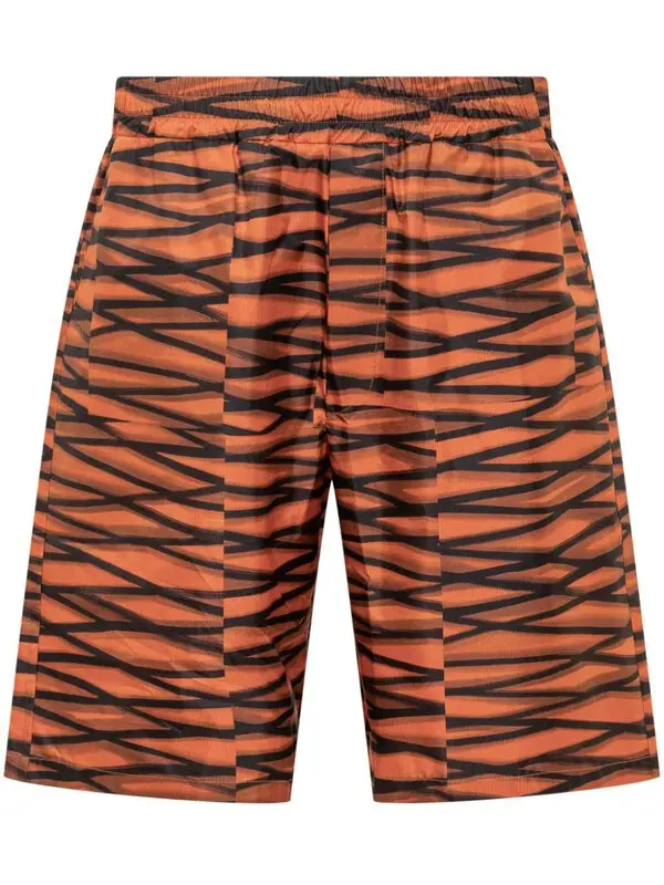 PIERRE-LOUIS MASCIA Abstract-print Shorts