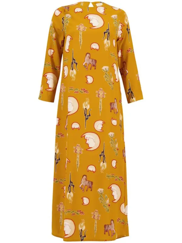 PAULA Graphic Print Maxi Dress