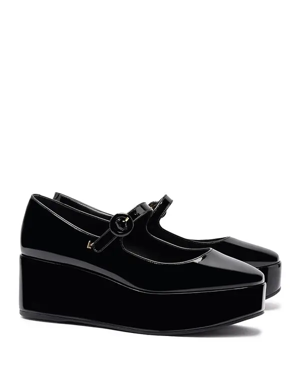 Larroude Blair Flatform Pumps - Black