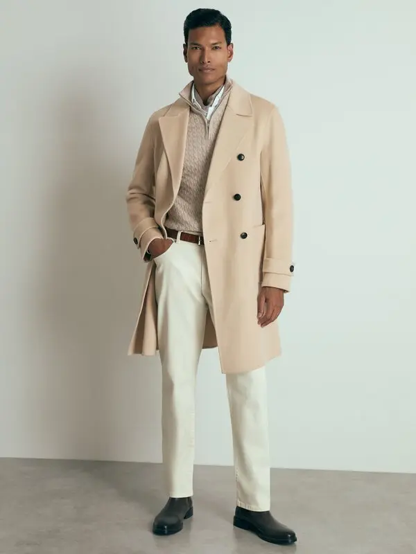 REISS Genoa Atelier Wool-cashmere Double-breasted Coat