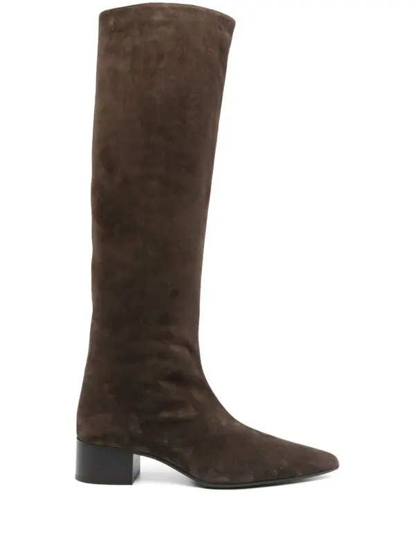 Khaite 40mm Andee Knee High Boots - Brown