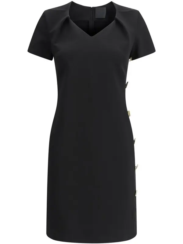 Givenchy Button-detailed Punto-milano Mini Dress