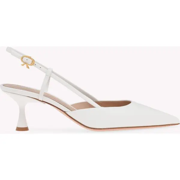 GIANVITO ROSSI Ascent 55 Pump - White Leather