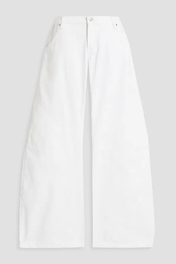 EB DENIM Frederic Lowrise Wideleg Jeans - White