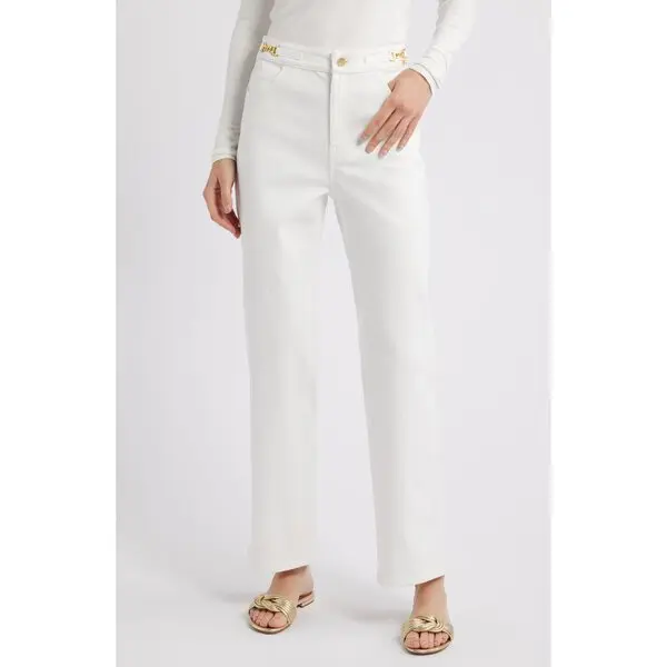 Kobi Halperin June Goldtone Trim Denim Jeans