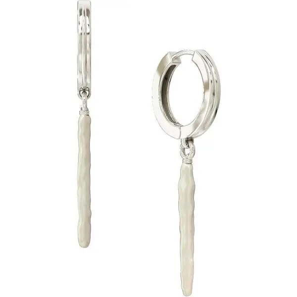 ASTOR & ORION Nora Huggie Earrings - Silver