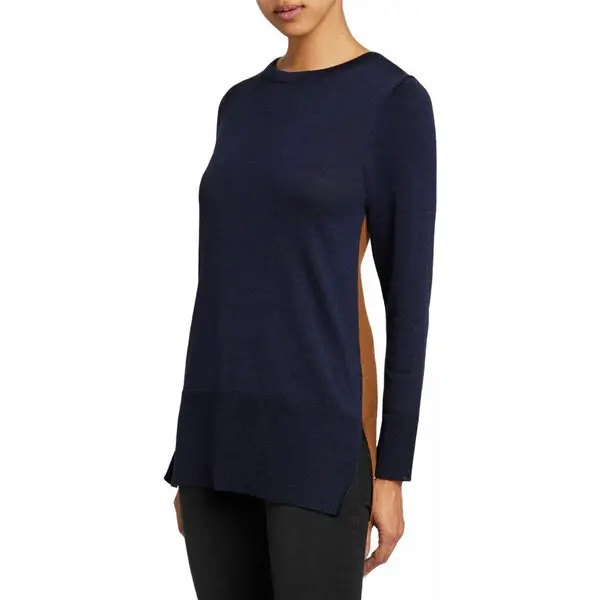Santorelli Tori Color Block Knit Sweater