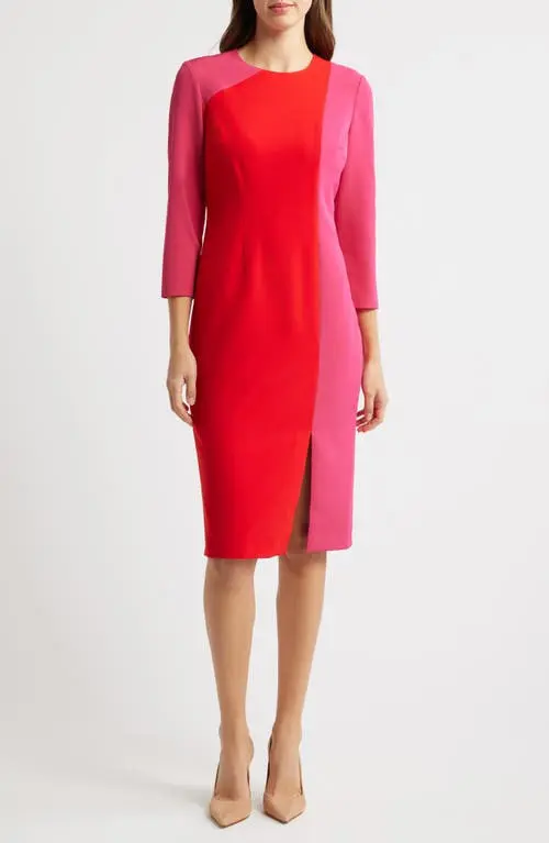 Anne Klein Colorblocked Sheath Dress