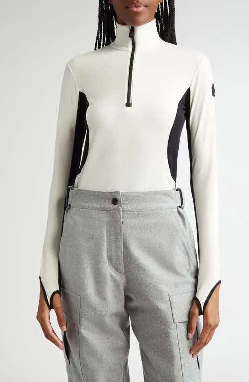 Moncler Colorblock Ski Top - White