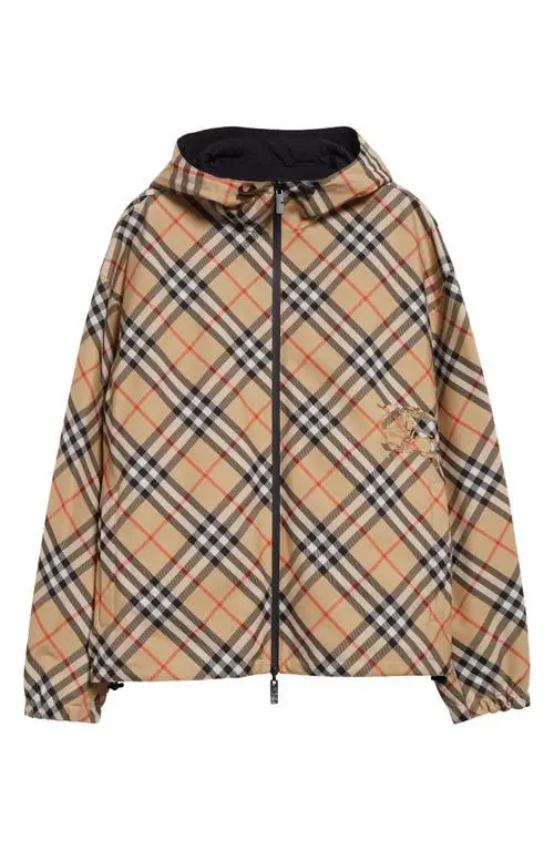 Burberry Trafford Check Reversible Jacket - Sand Ip Check