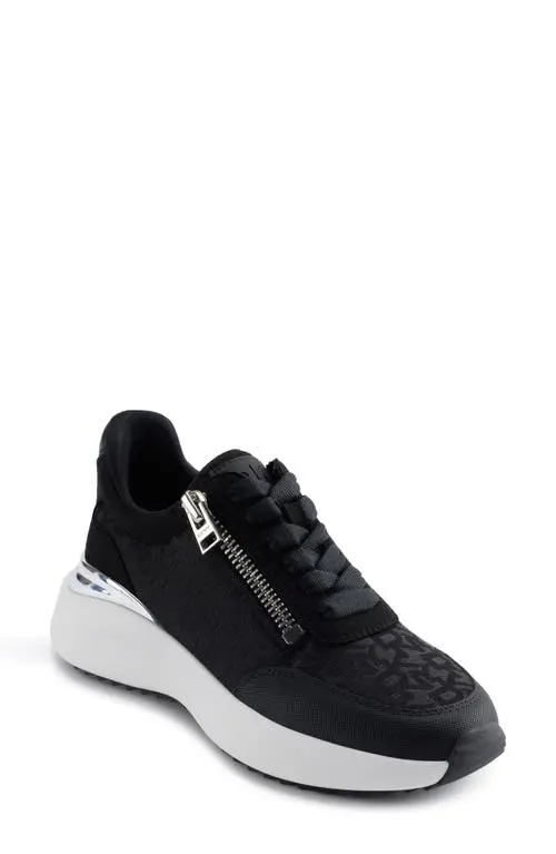 Dkny Zacata Platform Wedge Sneaker - Black