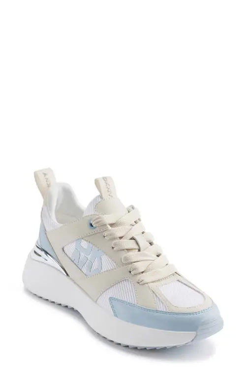 Dkny Zofi Platform Wedge Sneakers - Celeste